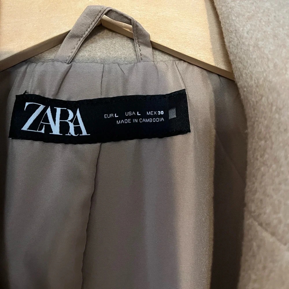 Zara | Jackets & Coats | Zara Womens Wool Camel Coat L | Poshmark
